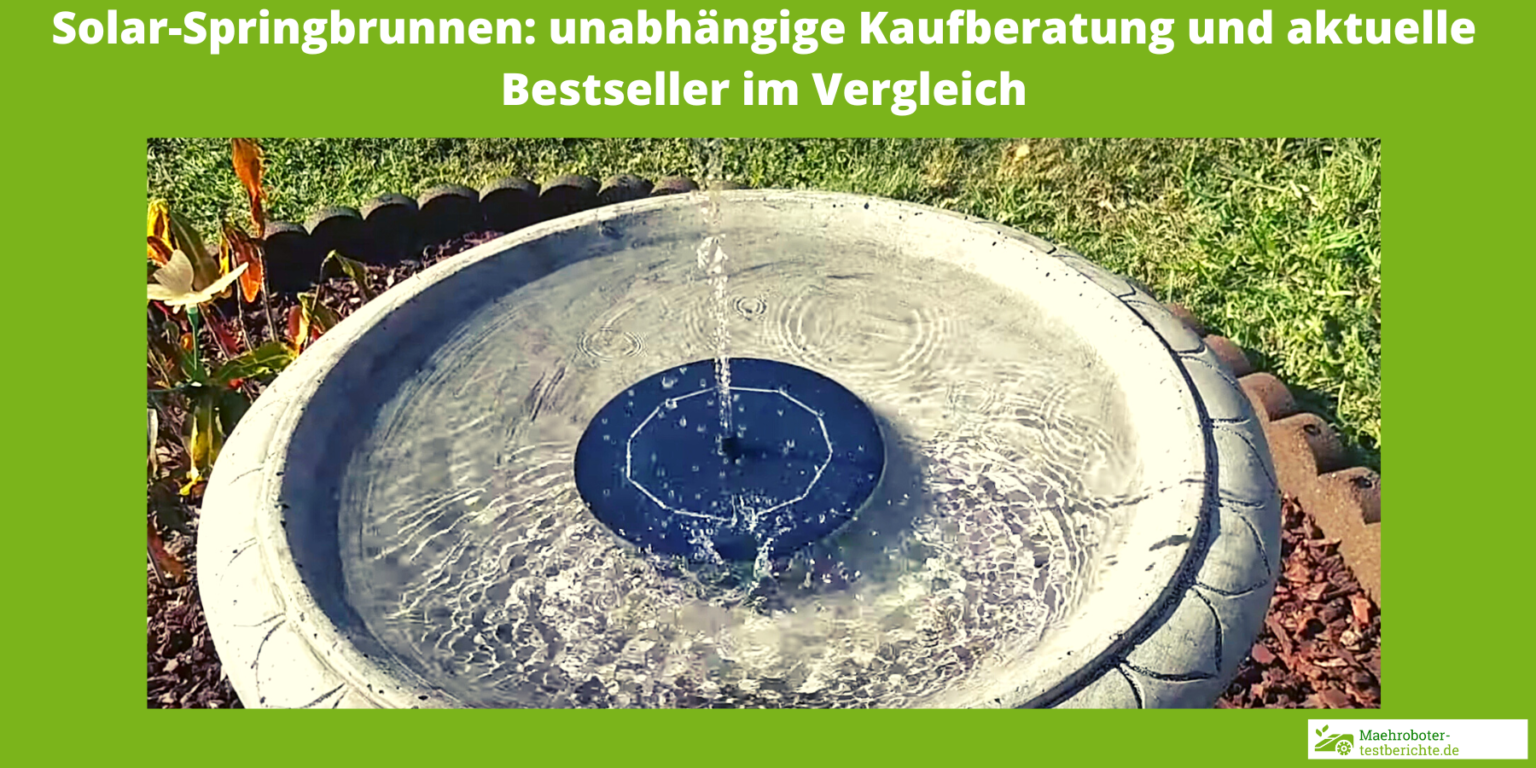 Solar-Springbrunnen Test 2026: die besten 7 im Vergleich [+Kaufberatung]